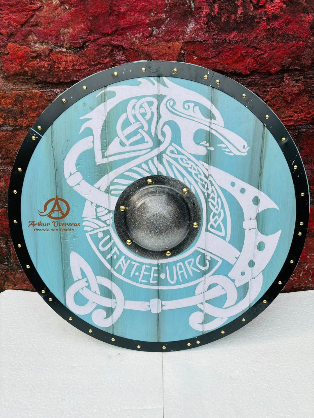 Medieval White Dragon Shield 24 Inch Viking Shield 'fenrir' With ...