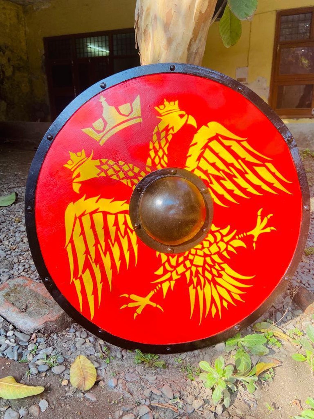 24 Inches Byzantine Eagle Varangian Shield Viking Raven - Etsy