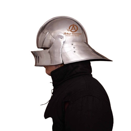 Medieval 15th Century German Sallet Armour Helmet Steel Helmet With ...