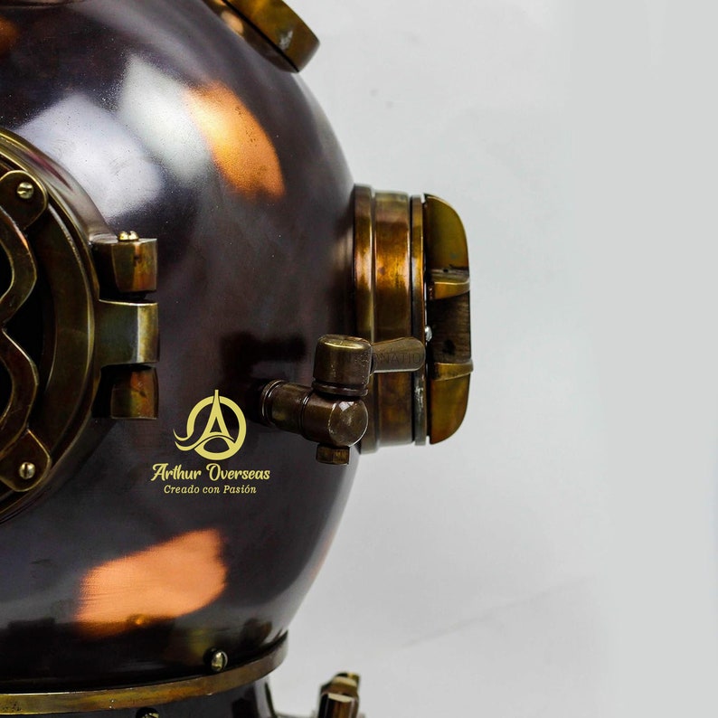 Vintage Mark V Diving Helmet | 18'' US Navy Scuba Diver Helmet ...