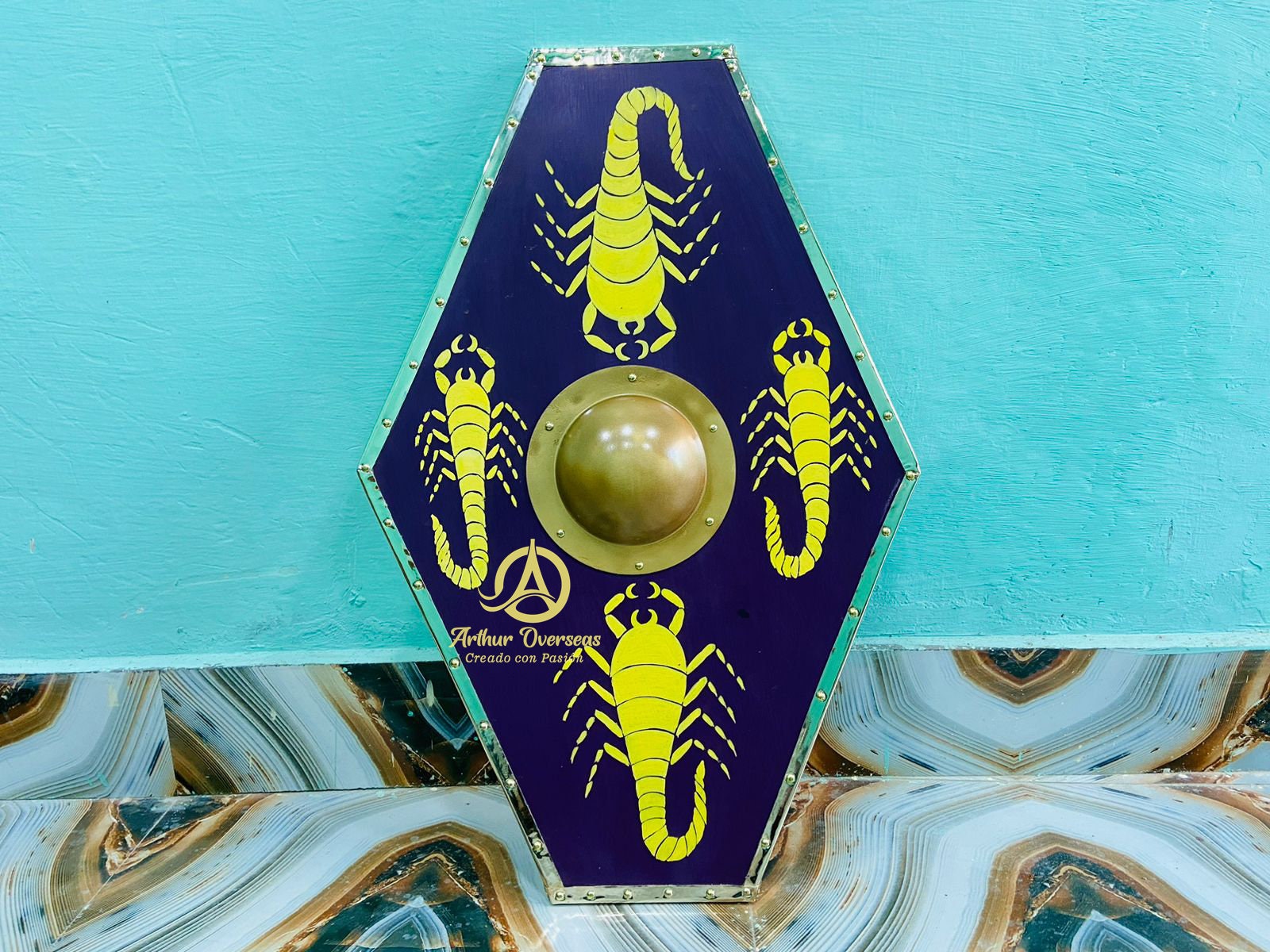 Handmade 28-inch Wooden Roman Praetorian Cavalry Shield Medieval ...