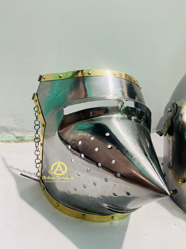 Medieval 18 Gauge Pig Face Armour Helmet Bascinet Knight Armor Helmet Sca Larp Knight Pig Face ...
