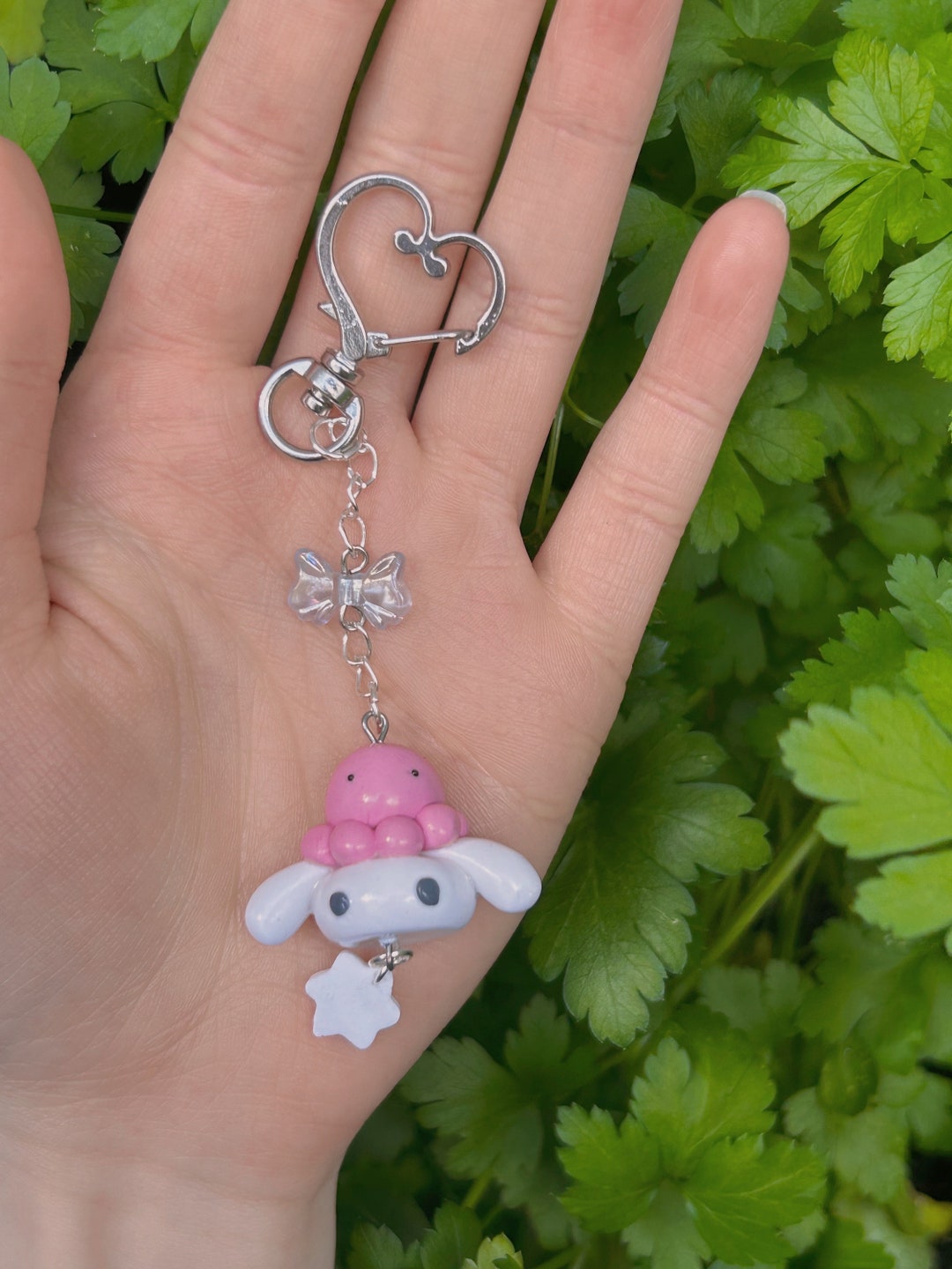 Cinnamoroll Keychain Handmade Polymer Clay - Etsy