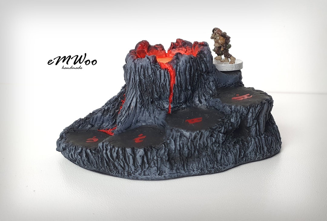 SMALL Mount Doom War of the Ring Handmade Boardgames Orodruin - Etsy