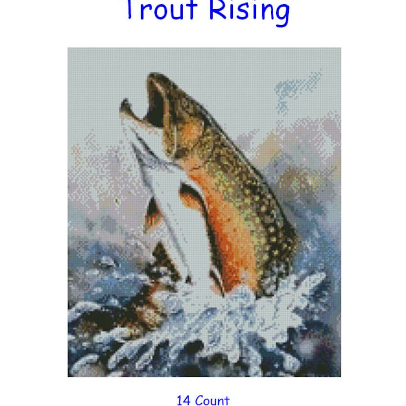 Trout Cross Stitch Pattern - Etsy