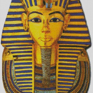 Cross Stitch Chart, Pattern, Toutankhamon, Tutankhamen. Tutankhamun ...
