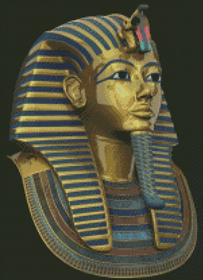 Cross Stitch Chart, Pattern, Toutankhamon, Tutankhamen. Tutankhamun ...