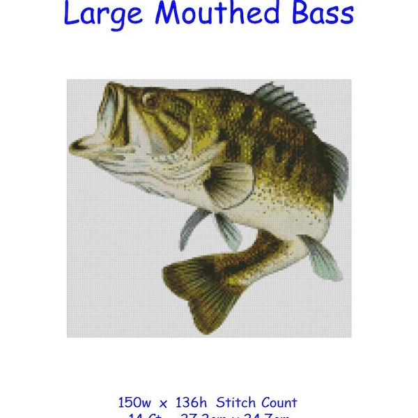 Fish Cross Stitch - Etsy