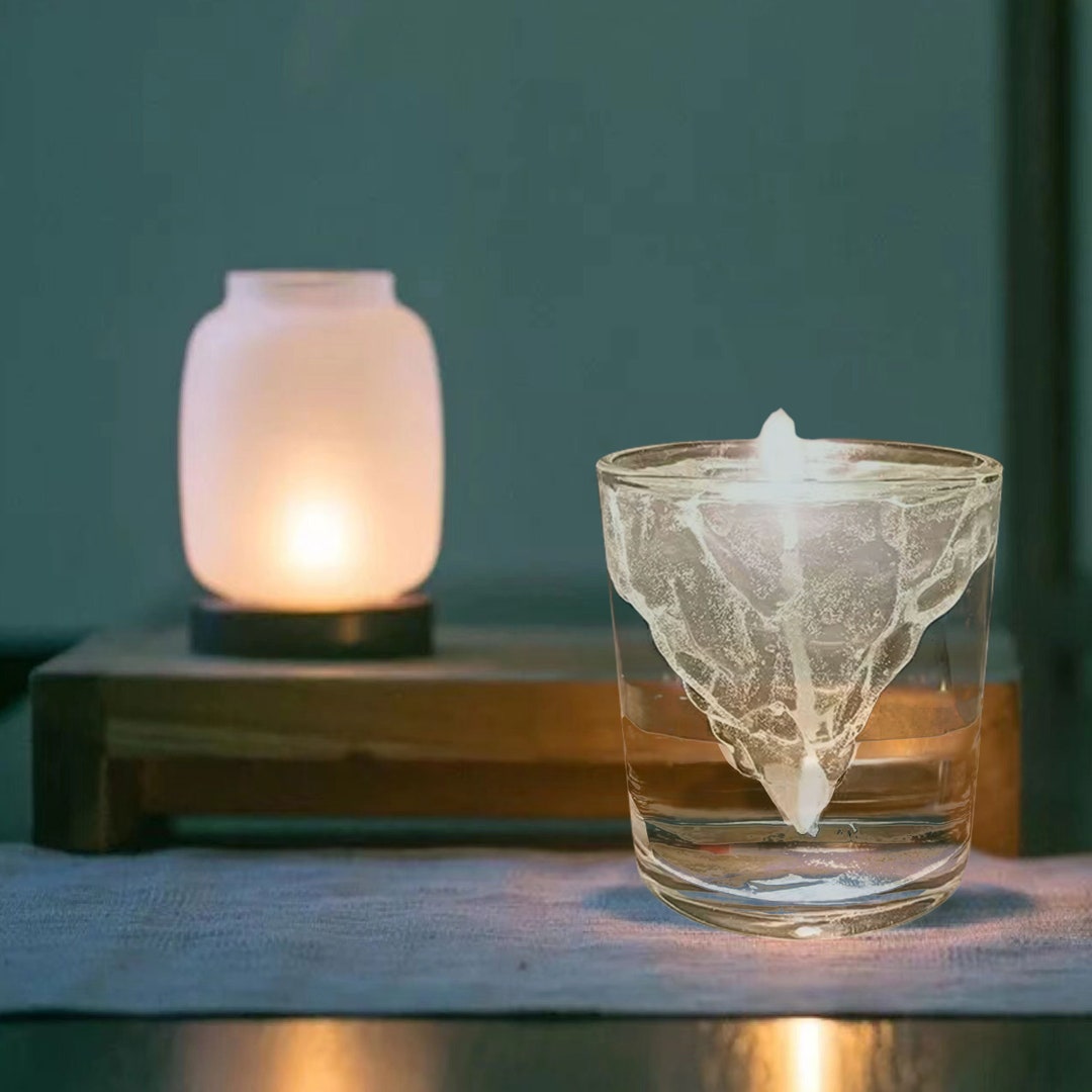 Floating Iceberg With Glass Cover Handmade Transparent Jelly Wax ...