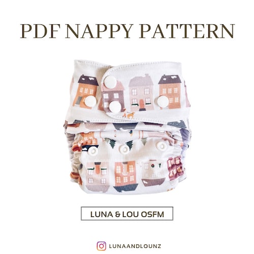 Winged / Tabbed Prefold Cloth Diaper PDF Sewing Pattern - Etsy