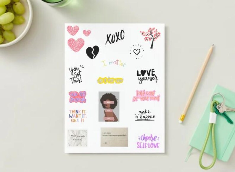 Self Love Journal – Daily Mental Health Reflection Pages, Wellness ...