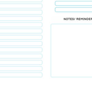 Daily Schedule - Blue - Etsy