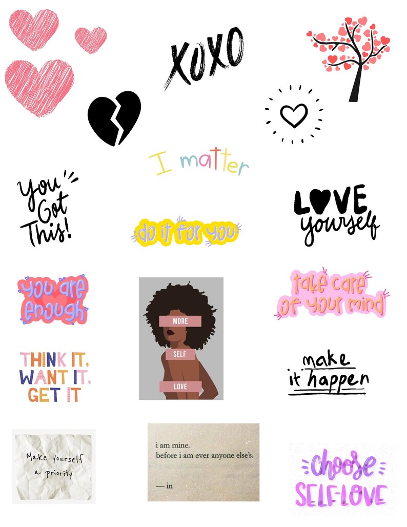 Self Love Journal – Daily Mental Health Reflection Pages, Wellness ...