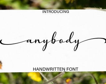Font With Long Tail - Etsy