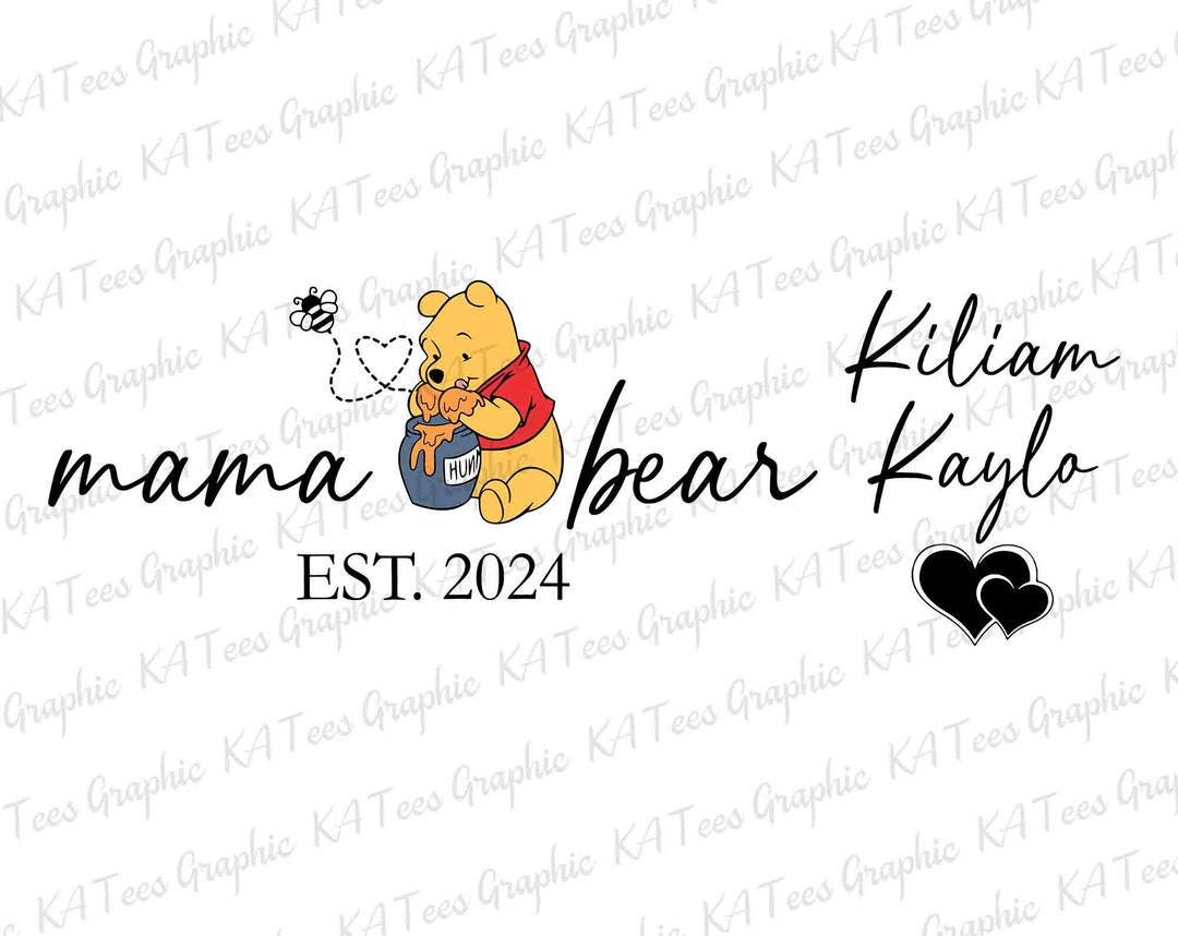 Personalized Mama Bear SVG, Mom Life Svg, Mother's Day Svg, Mother's ...