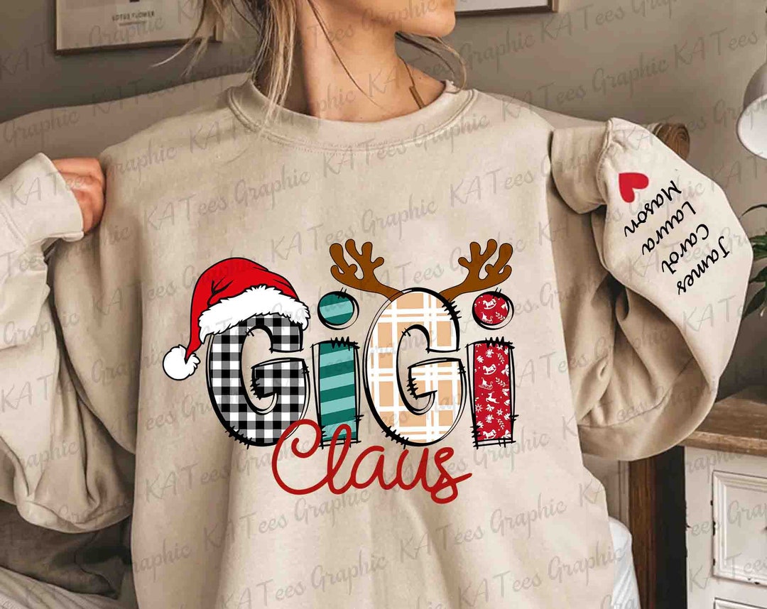 Personalized This Gigi Claus PNG, Custom Gigi Shirt Png, Mother's Day ...