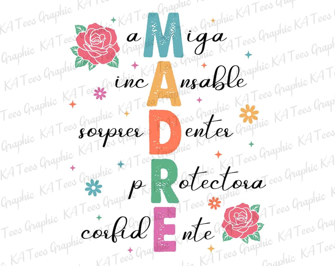 Spanish Mama SVG, Happy Mother's Day Svg, Floral Mama Svg, Gif for Mom ...