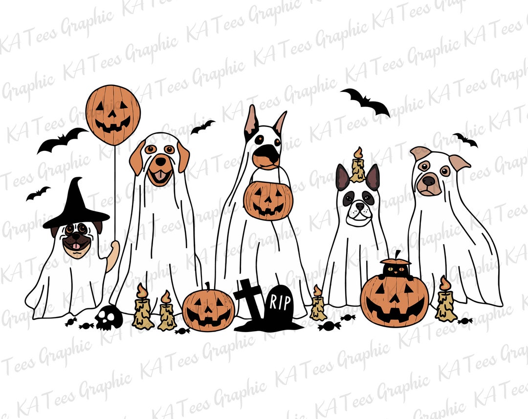 Halloween Ghost Dog SVG Spooky Season Svg Halloween Svg - Etsy