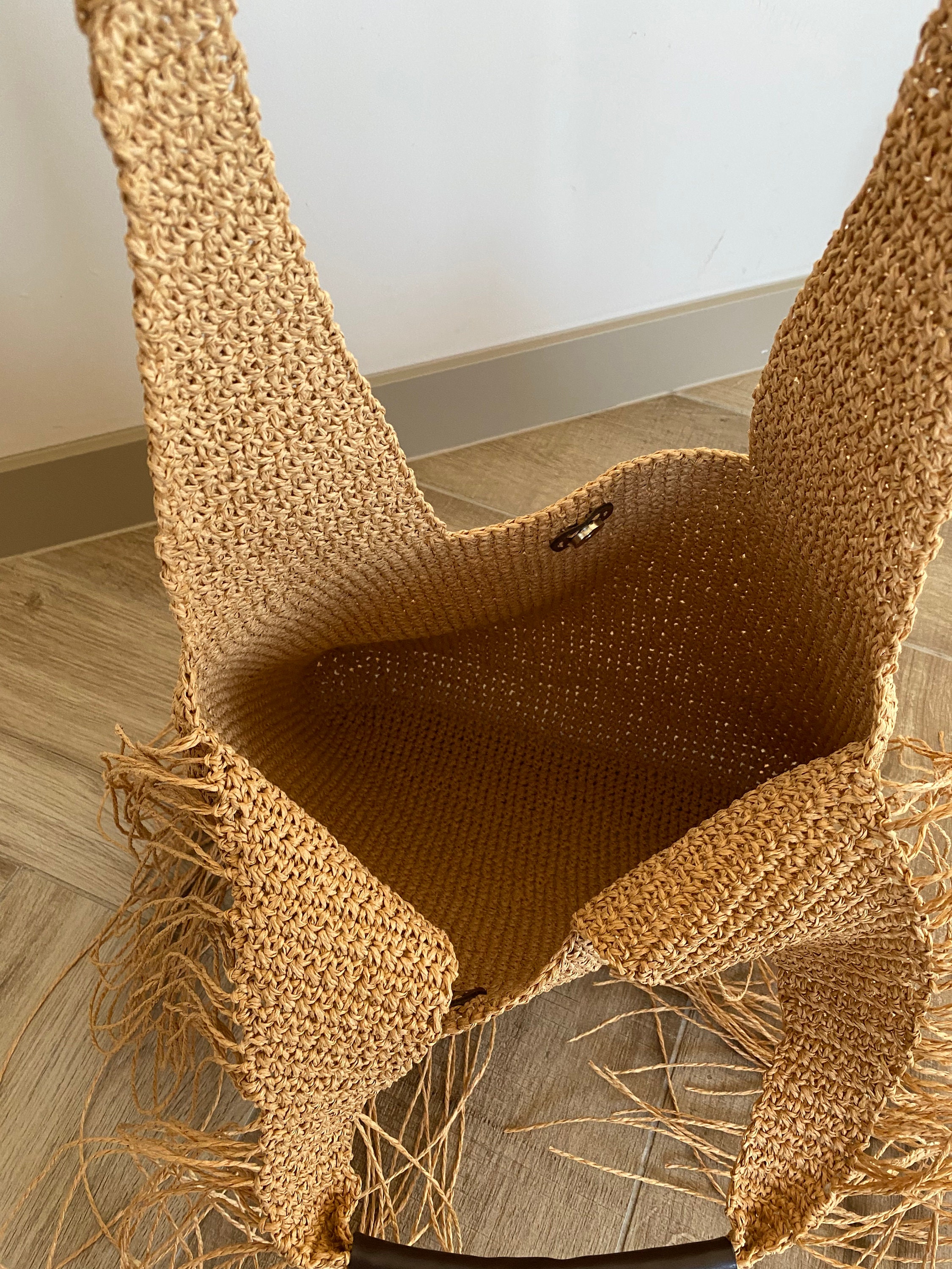 Raffia Tote Bag, Oversize Raffia Bag, Straw Bag, Shoulder Bag, Raffia ...