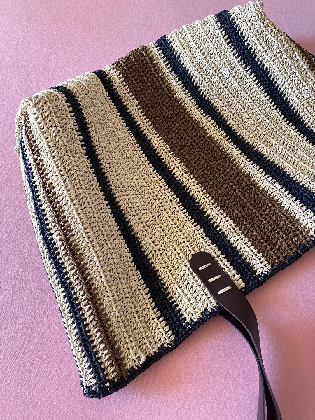 Raffia Tote Bag, Oversize Raffia Bag, Straw Bag, Shoulder Bag, Raffia ...