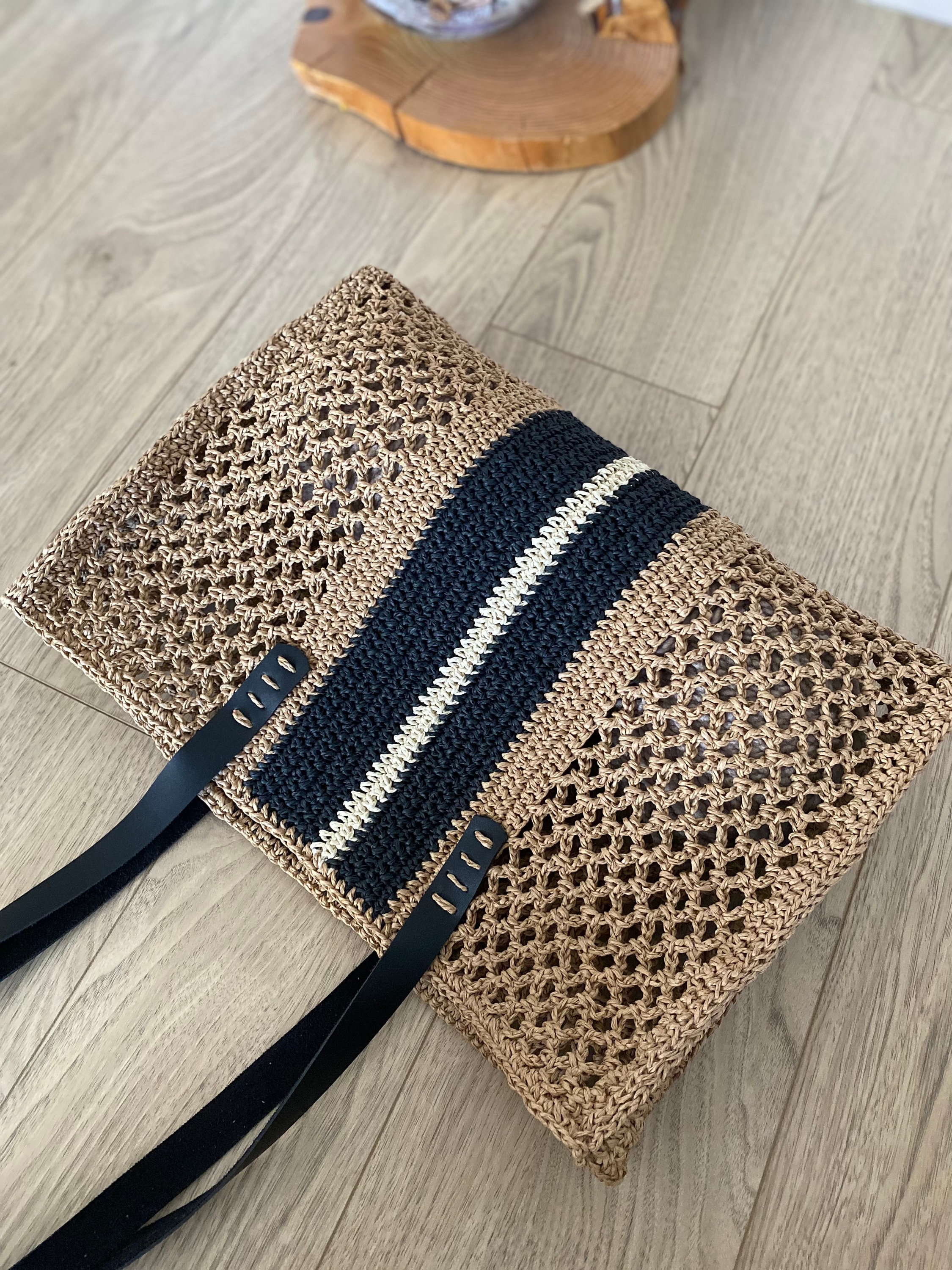 Raffia Tote Bag, Oversize Raffia Bag, Straw Bag, Shoulder Bag, Raffia ...