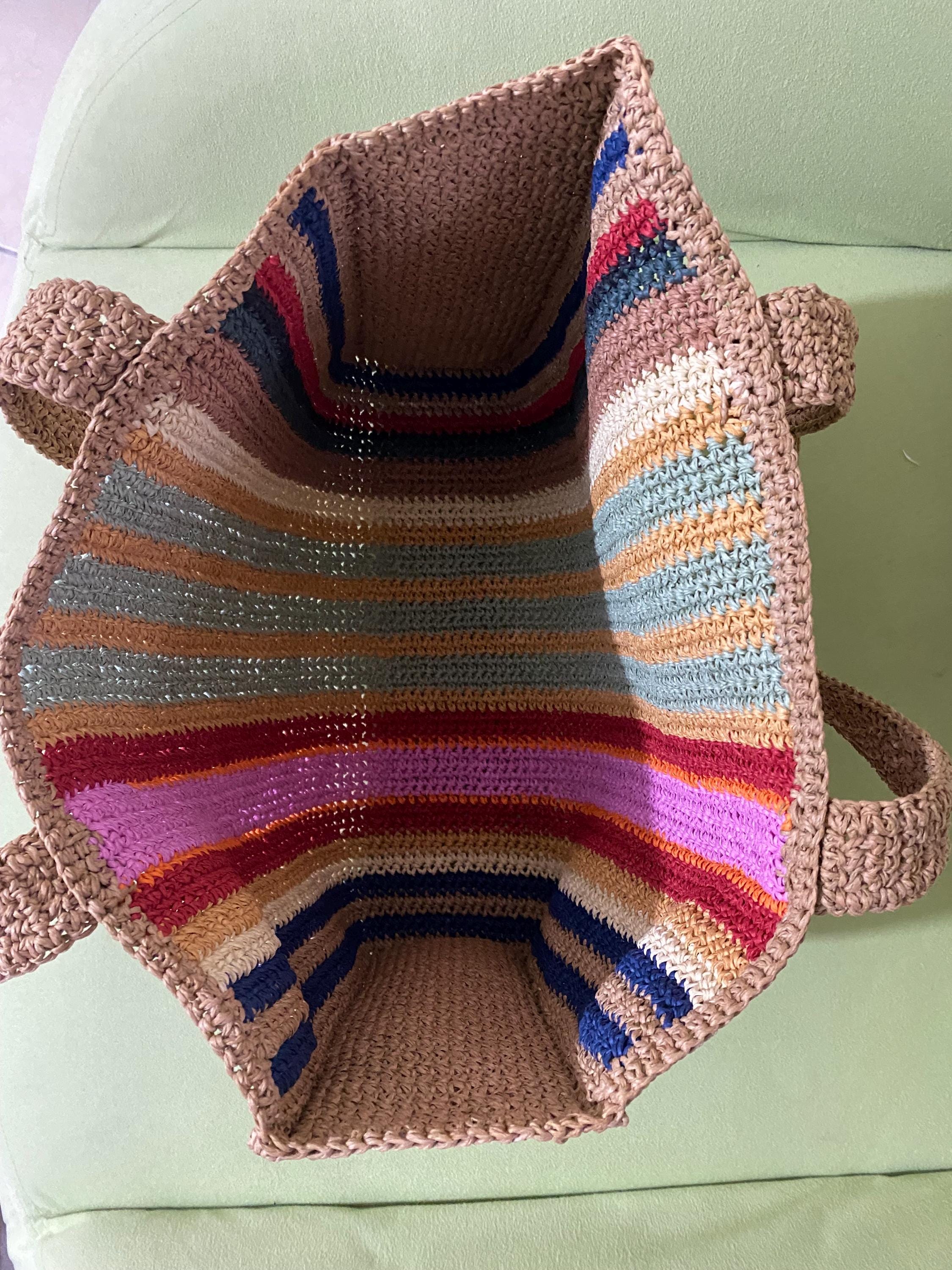 Raffia Tote Bag, Raffia Shoulder Bag, Summer 2025,beach Bag,crochet ...