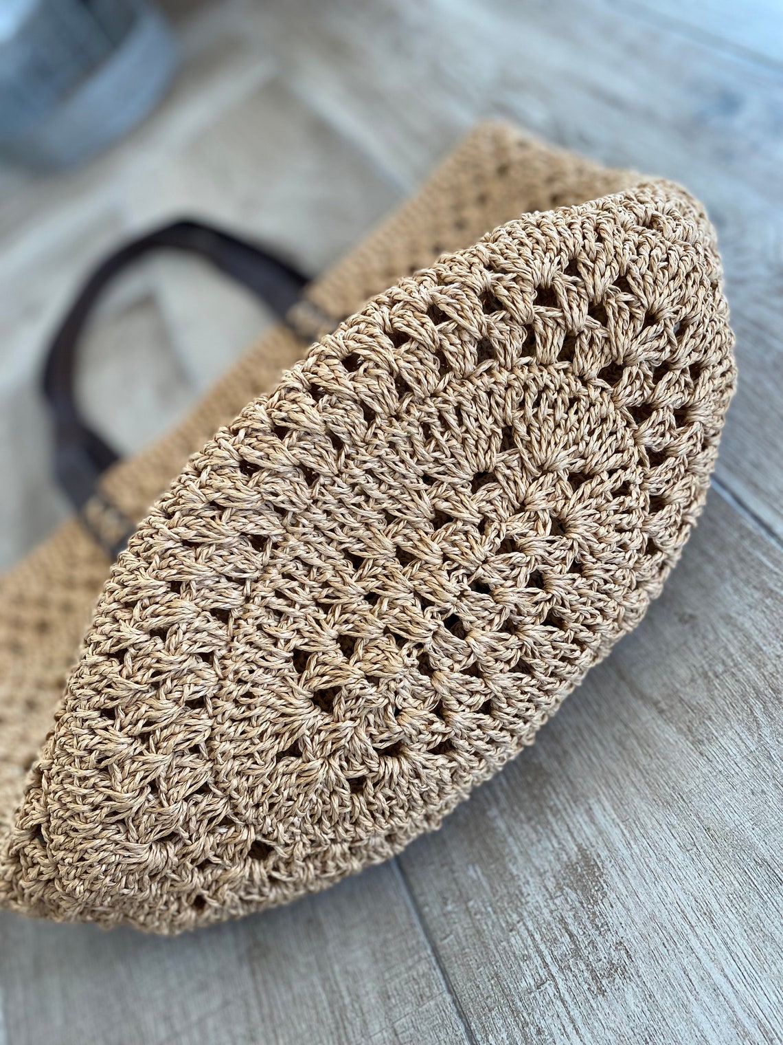 Raffia Tote Bag, Oversize Raffia Bag, Straw Bag, Shoulder Bag, Raffia ...