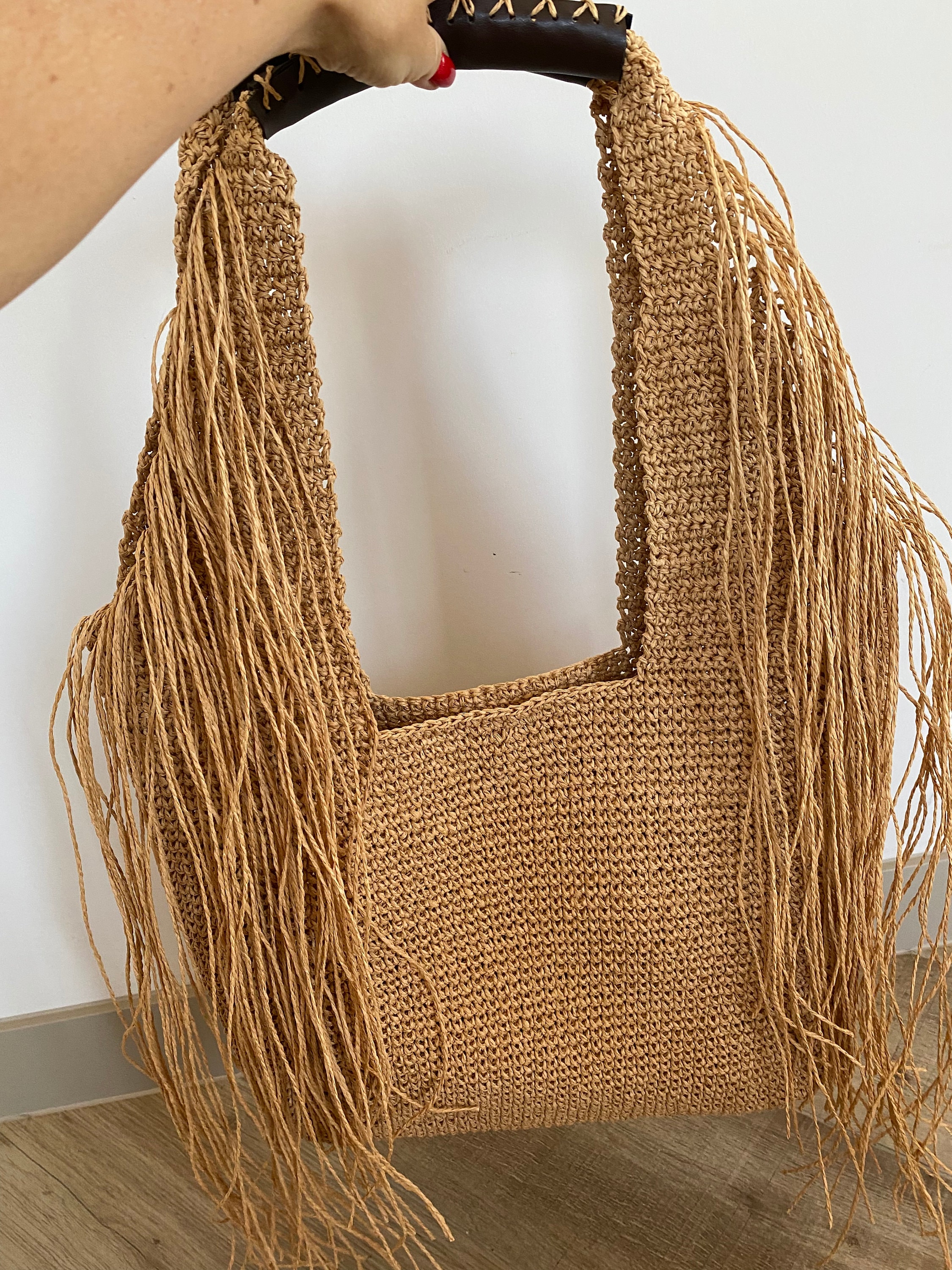 Raffia Tote Bag, Oversize Raffia Bag, Straw Bag, Shoulder Bag, Raffia ...