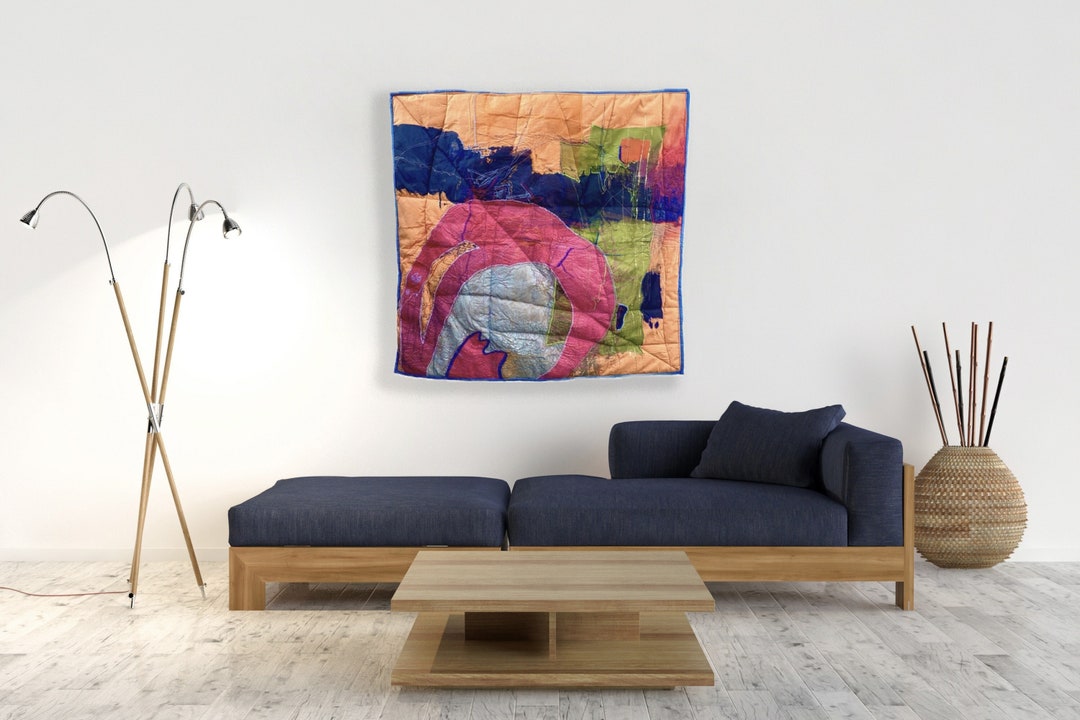 Textured Wall Art | Large Abstract Art | Abstract Fabric | Wall ...