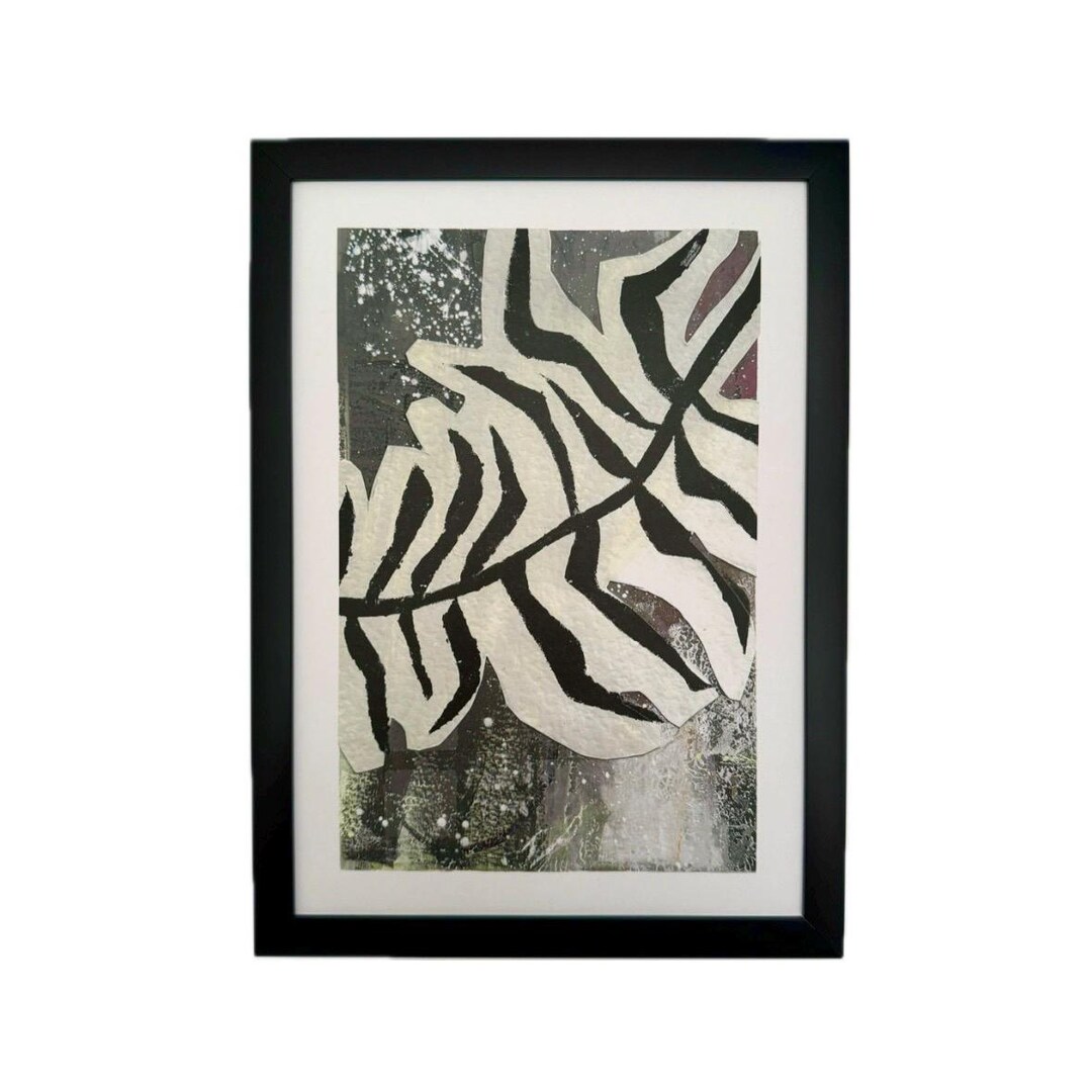 Colourful Abstract Art Print Modern Botanical Floral Print Mark Making ...