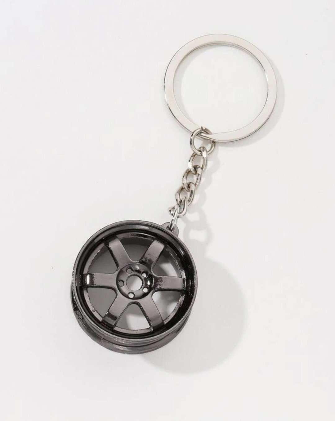 Rim Keychain, Black Steel Keychain, Keychain, Car Keychain ...