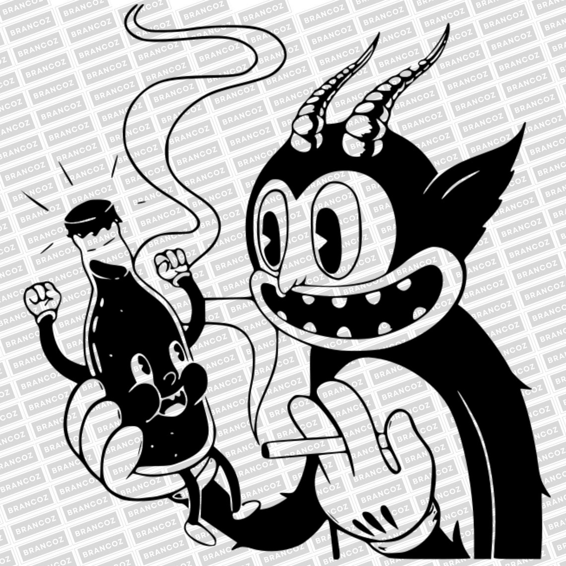 Devil's Friend Vector, Devil Instant Download PDF Standard, PNG, SVG ...