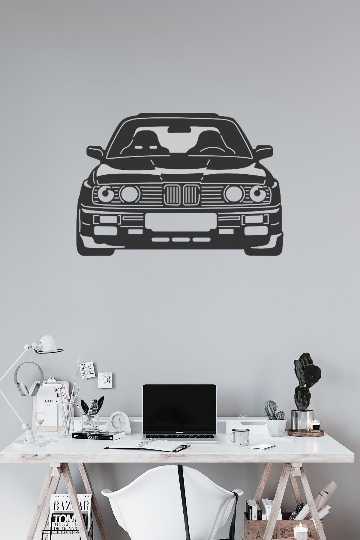 BMW E30, Wooden Wall Decor, Wooden Wall Art, BMW E30 Silhouette Wall ...
