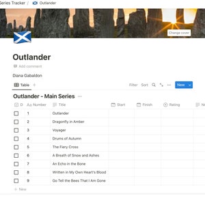 Notion Template - Series Tracker - Etsy