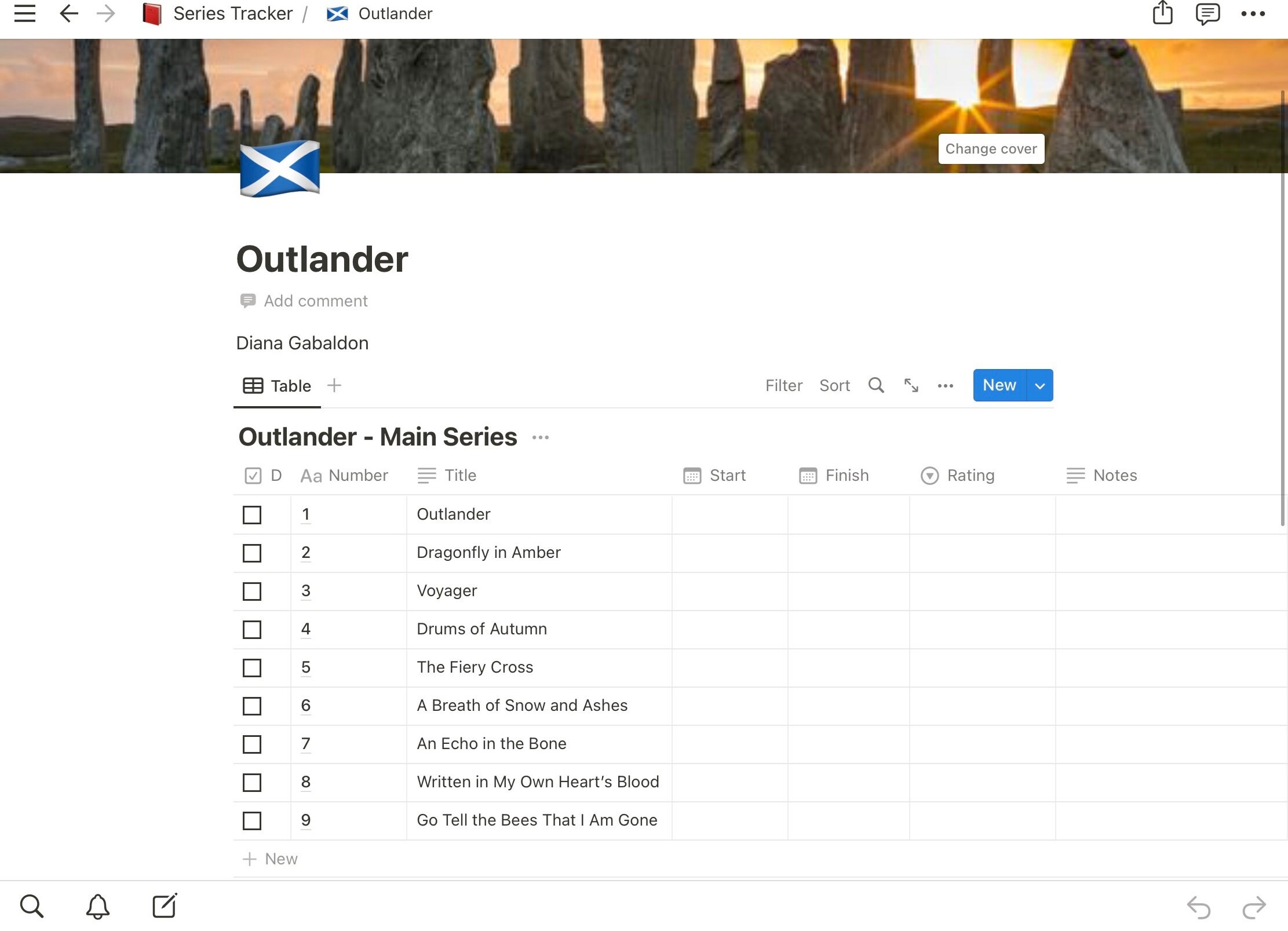 Notion Template Series Tracker - Etsy