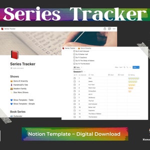 Notion Template - Series Tracker - Etsy