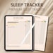 Digital Sleep Tracker, Sleep Chart, Sleep Journal, Sleep Log, Daily and ...