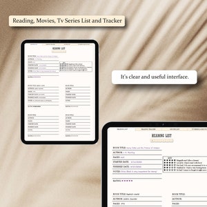 Digital Reading, Movies, Tv and Shows Tracker, Reading List, Reading ...