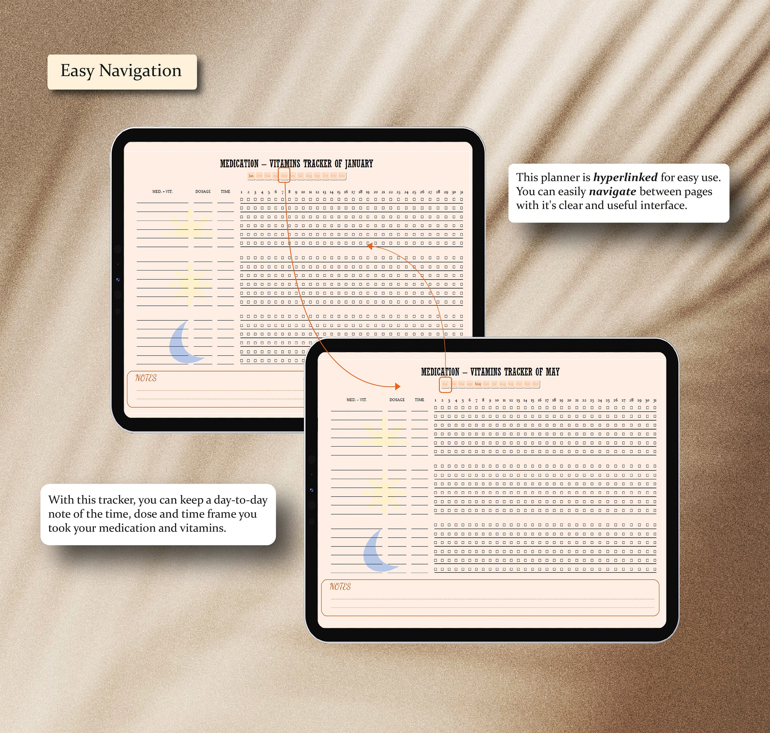 Digital Medication and Vitamins Tracker, Medication List, Medicine ...