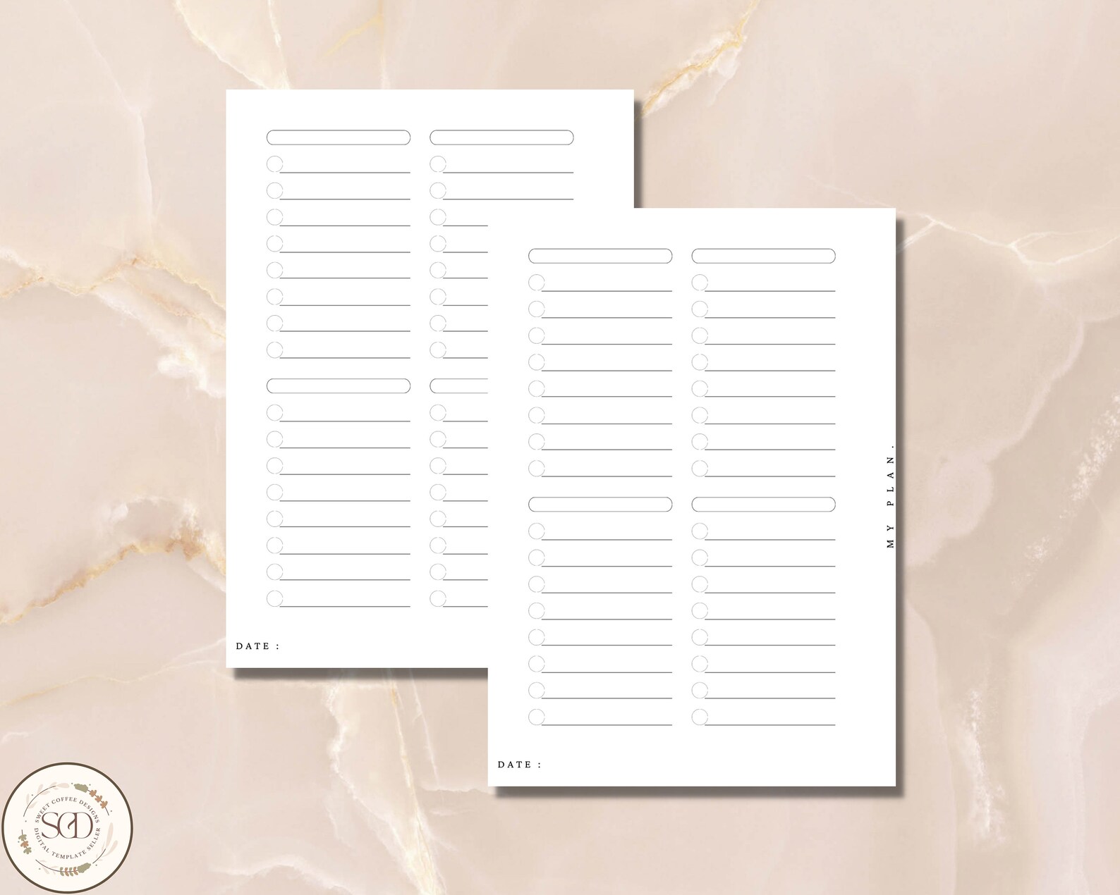 Blank Checklist PDF, Basic Blank Checklist, to Do List, Minimalist ...