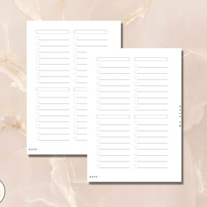 Blank Checklist PDF, Basic Blank Checklist, to Do List, Minimalist ...