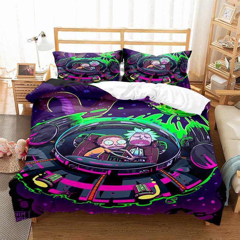 Rick and Rickandmorty Beddings,Cartoon Anime bedroom decor sold by ...