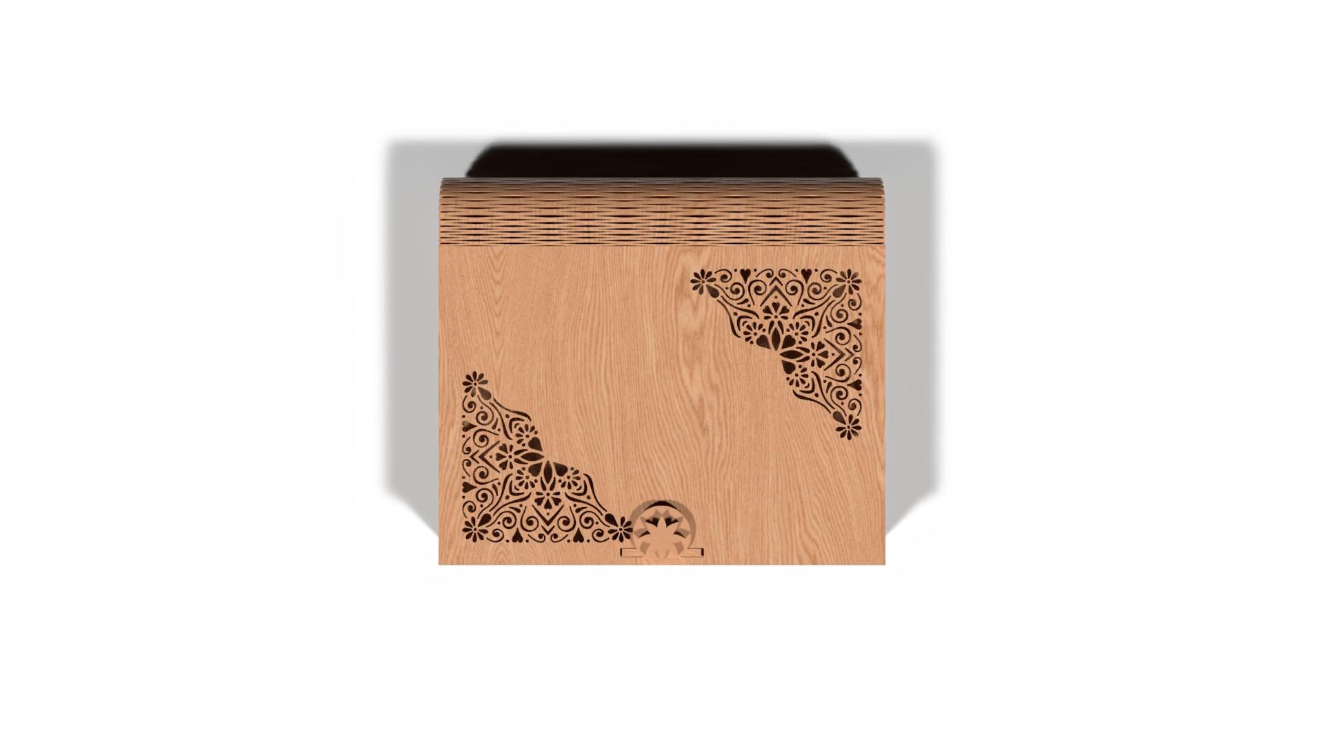 Corner Design Book Box Laser Cut File, Glowforge Storage, Secret Stash ...