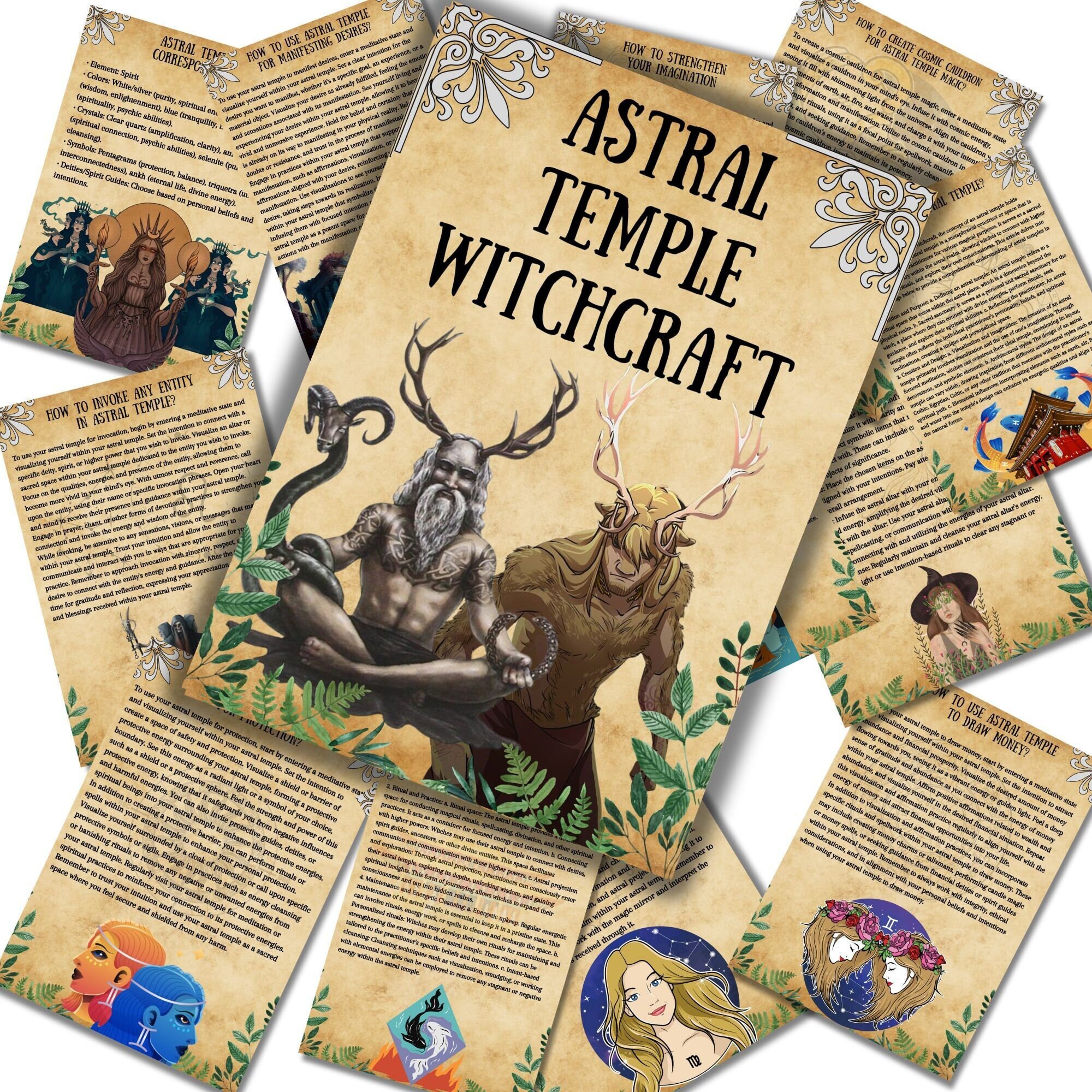 Beginner Astral Temple Book of Shadows Guide Printable - Etsy
