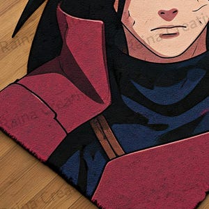Madara Uchiha Rug – Bold Anime-inspired Carpet for Fans and Home Décor ...