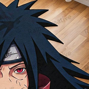 Madara Uchiha Rug – Bold Anime-inspired Carpet for Fans and Home Décor ...