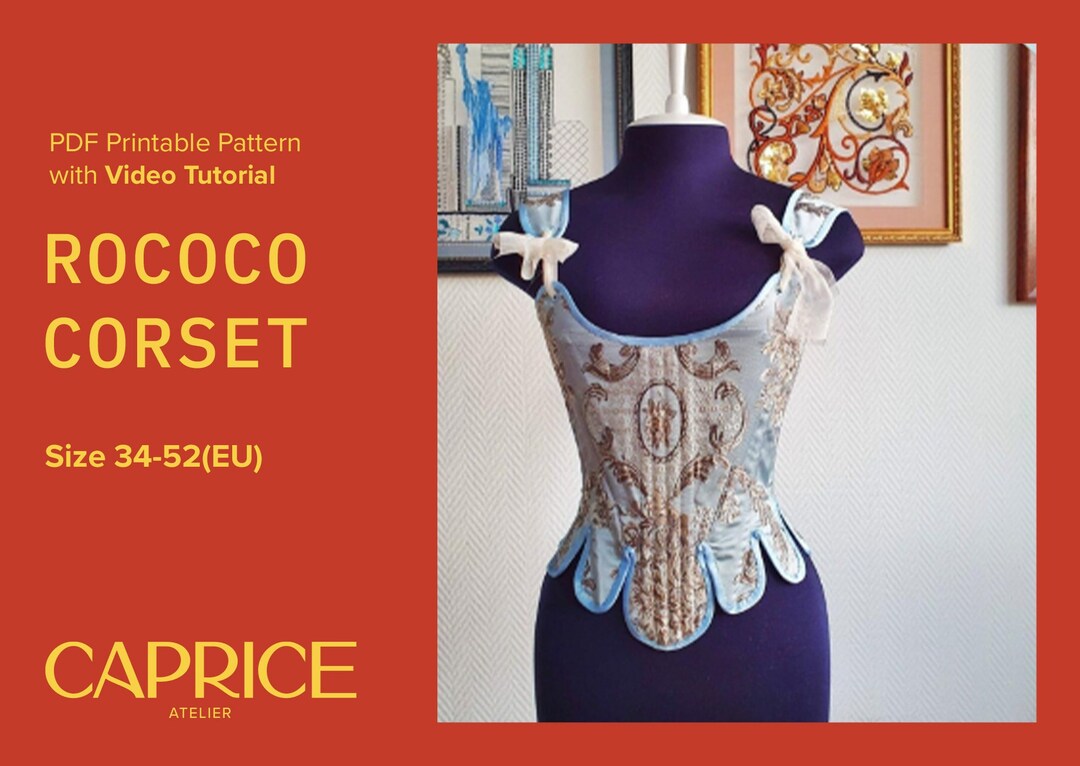 17th-18th Century Stays Corset Pattern (size 34-52 EU) (PDF Pattern) - Etsy
