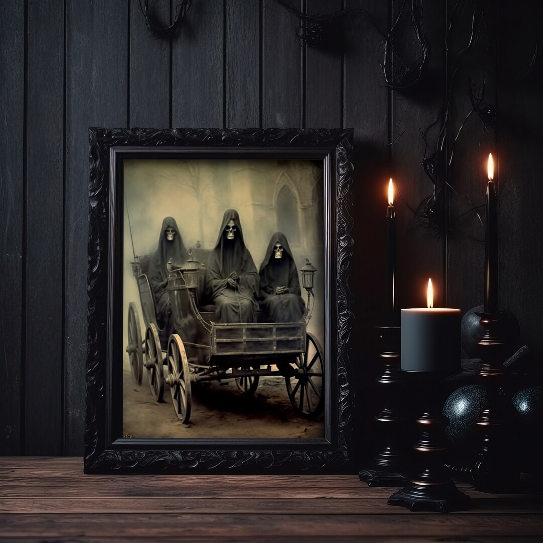 Haunted Ghost Carriage Print Ghost Photo Art Poster Print - Etsy