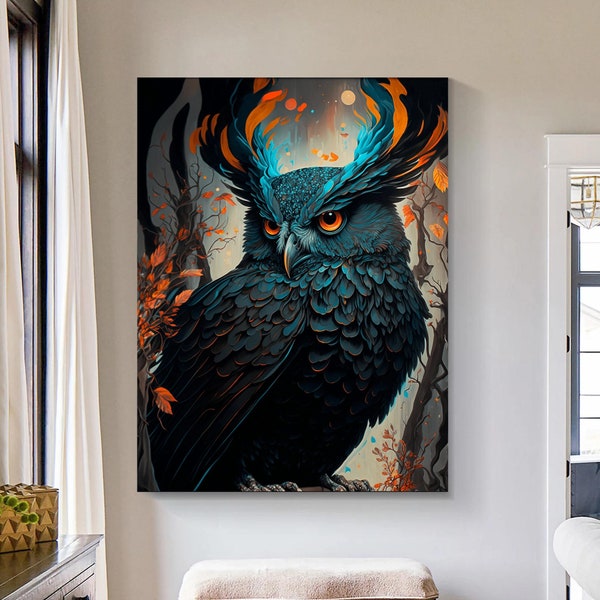 Contemporary Owl Art - Etsy