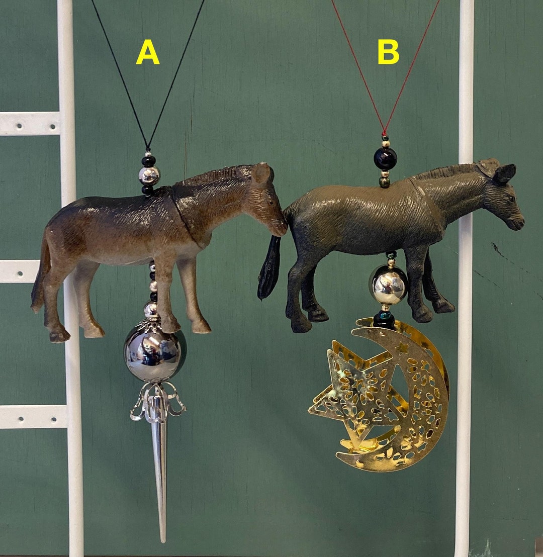Upcycled Toy Mule Ornament - Etsy